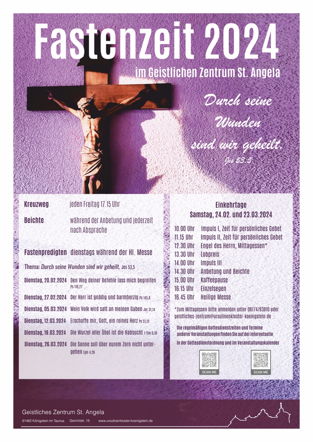 Fastenzeit 2024 – Ursulinenkloster St. Angela